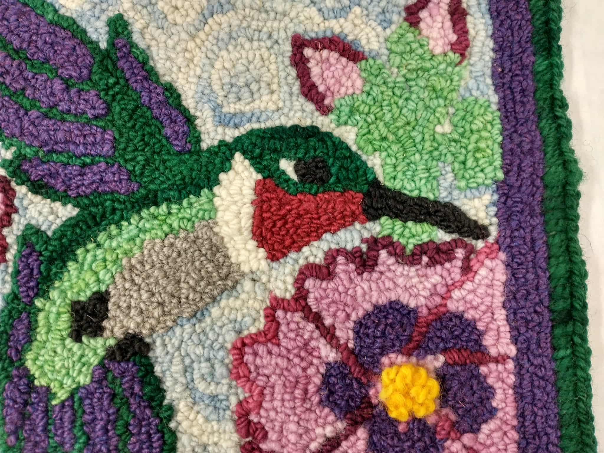 Hummingbird Punch Needle Piece - NSHF
